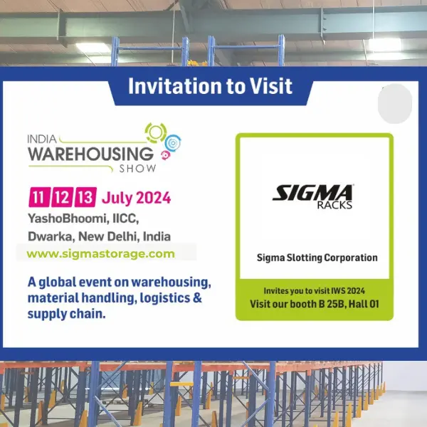 India Warehouse Show 2024 Kicks Off Today: Visit Sigma Racks at Booth B25B