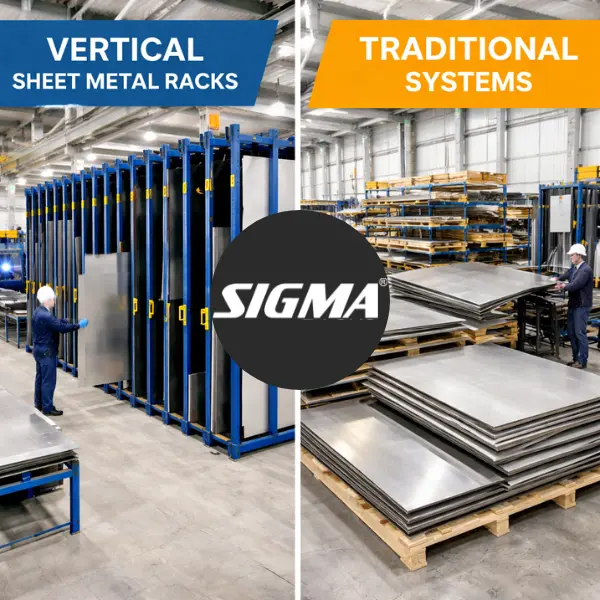 Vertical Sheet Metal Racks vs Traditional Storage Systems