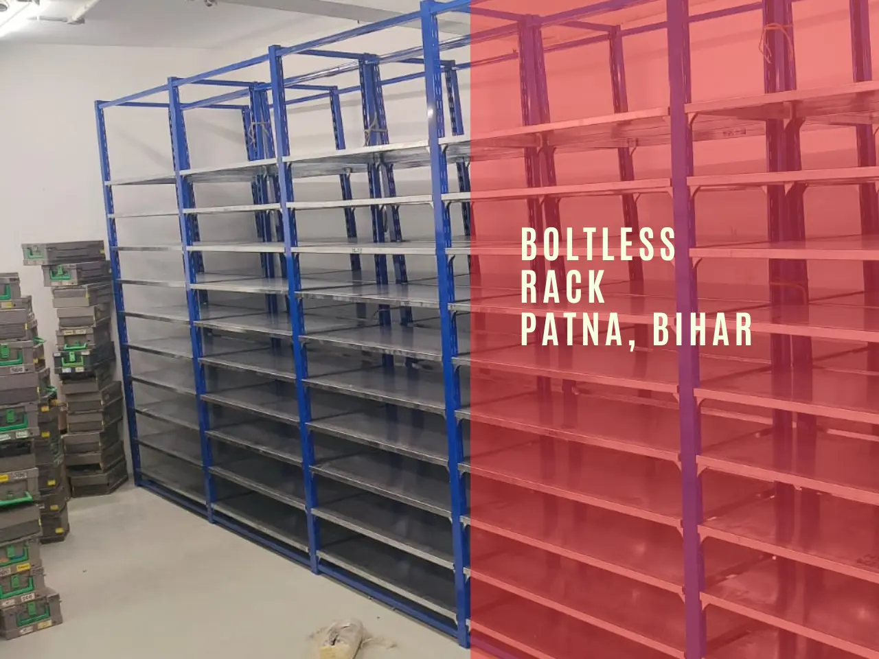 Slotted Angle Racks Installation Sonbhadra